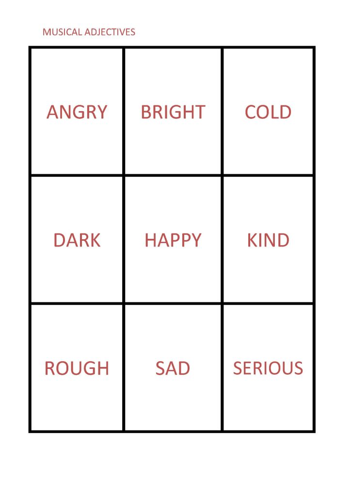 Musical Adjectives – Denley