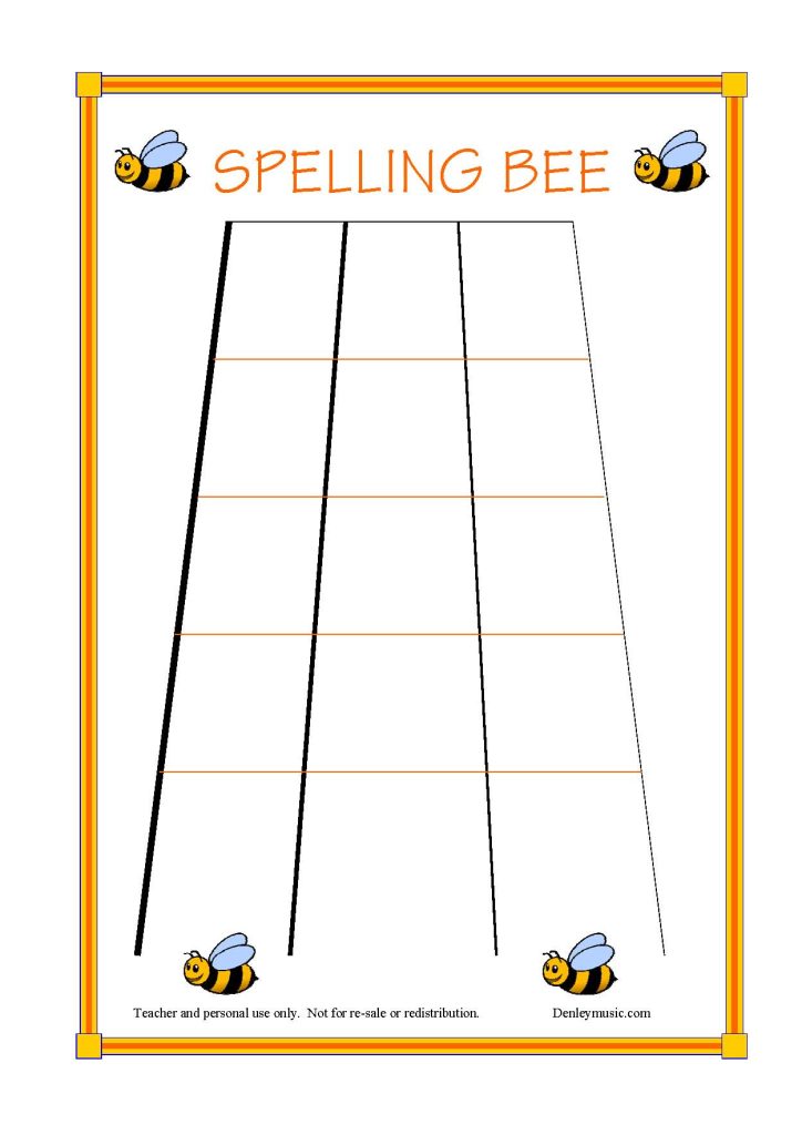 Spelling Bee – violin game – Denley
